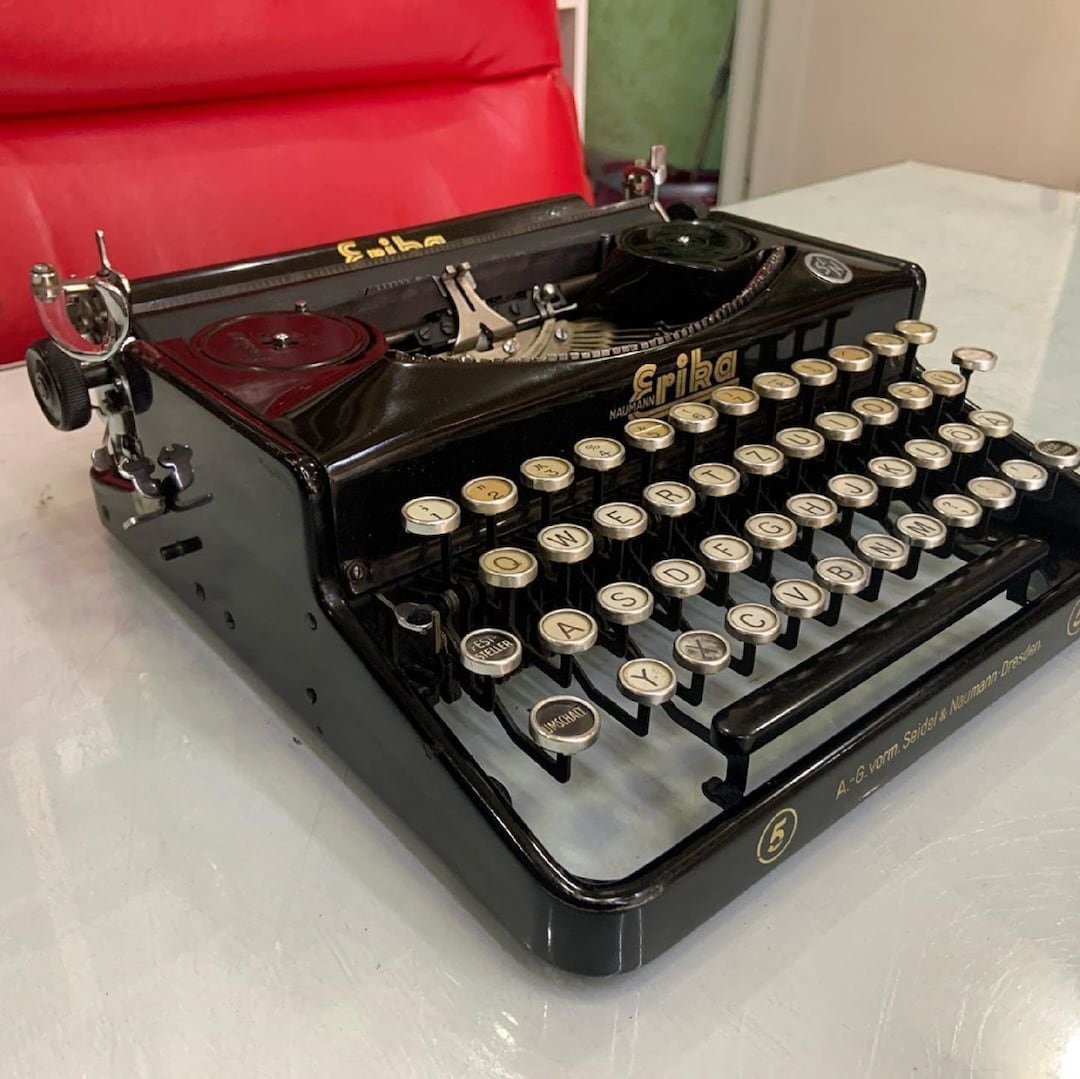 Erika Office Typewriter: Rare Error-free Vintage Working Typewriter - Etsy
