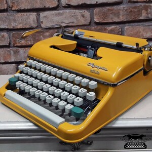 Special Olympia Monica Yellow Typewriter - Premium Gift | Typewriter ...