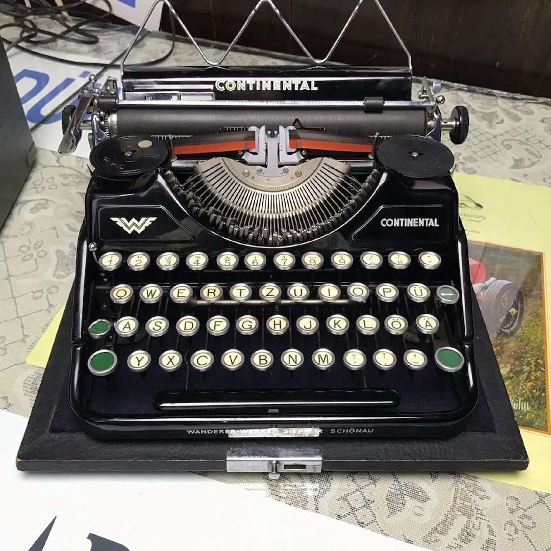 Continental Typewriter | Glass Keyboard, Fully Operational | Classic ...