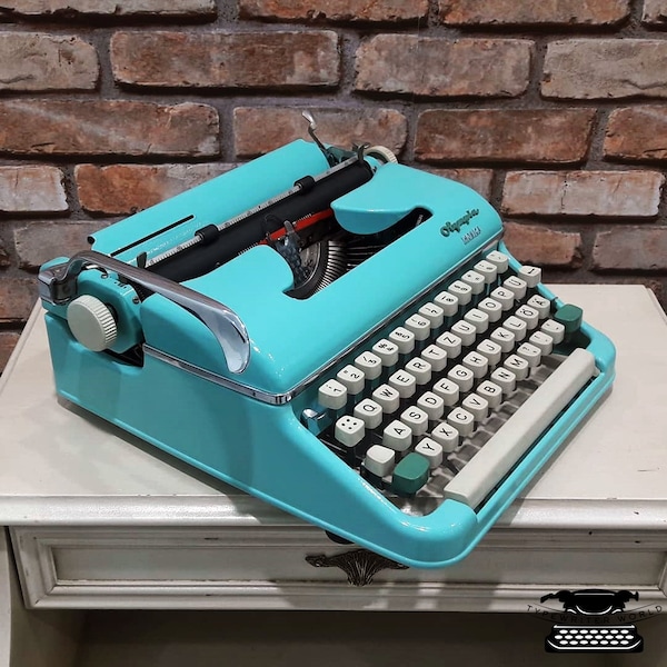 Blue Typewriter - Etsy