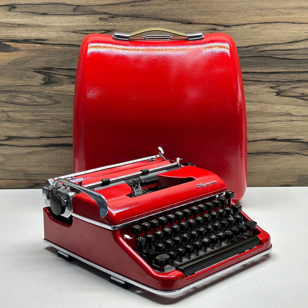 Olympia SM3 RED Typewriter Rare Product / Premium Gift / the Most ...