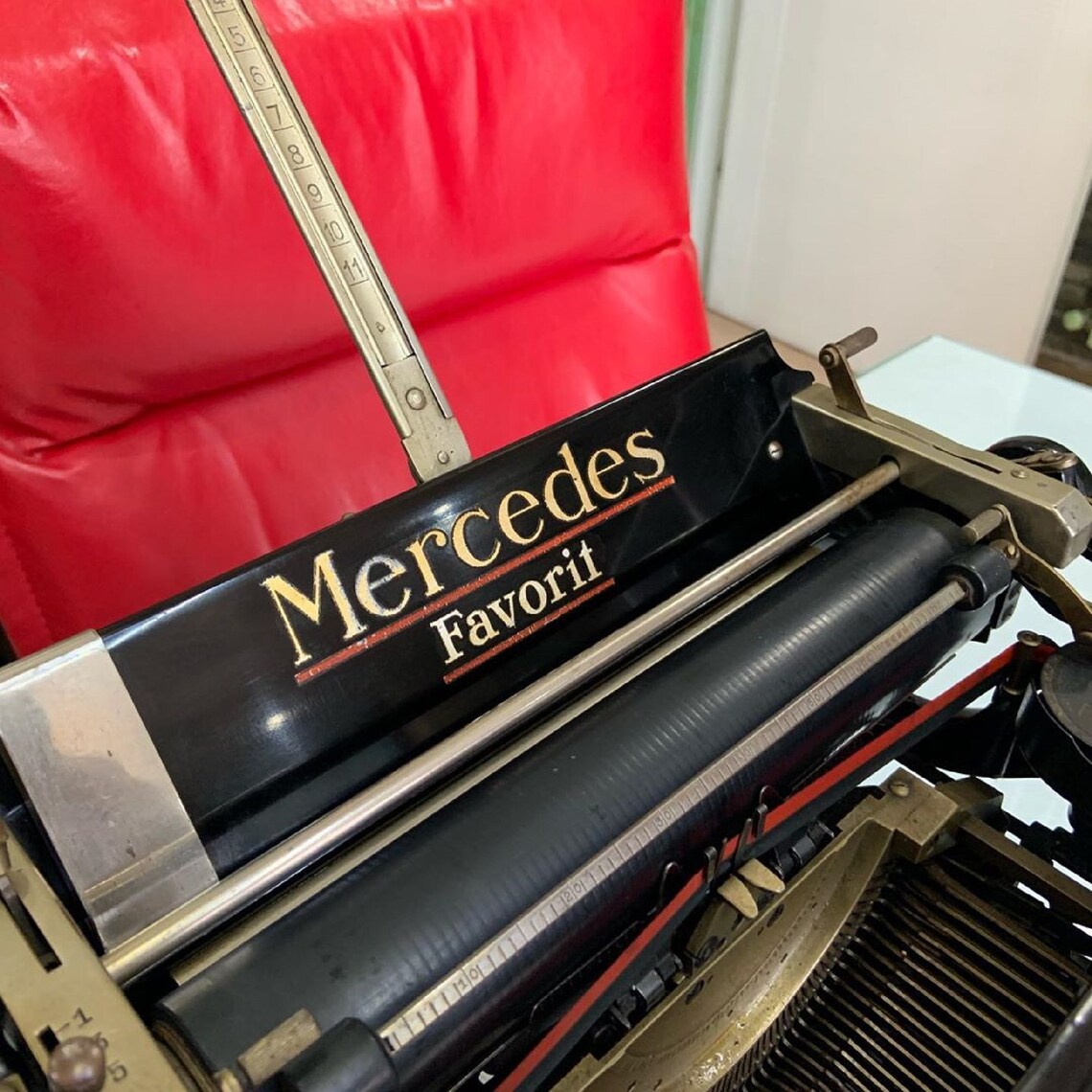 Restored Mercedes Typewriter: German-made Vintage Office Decor,working ...