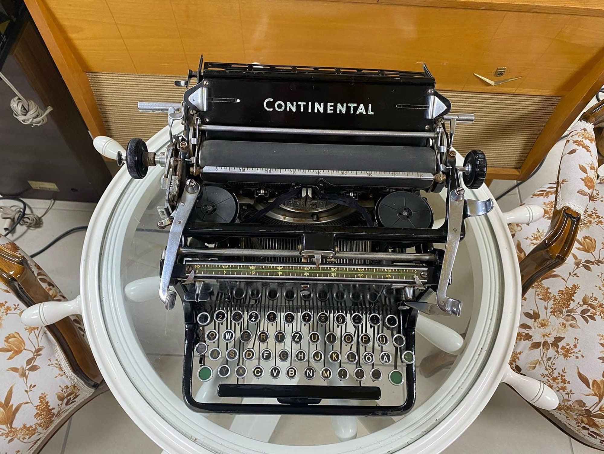 Continental 1925 Typewriter: Vintage Office Decor, Working Condition ...