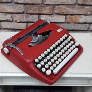 Adler Red Typewriter & Triumph Antique Typewriter: Fully Functional ...