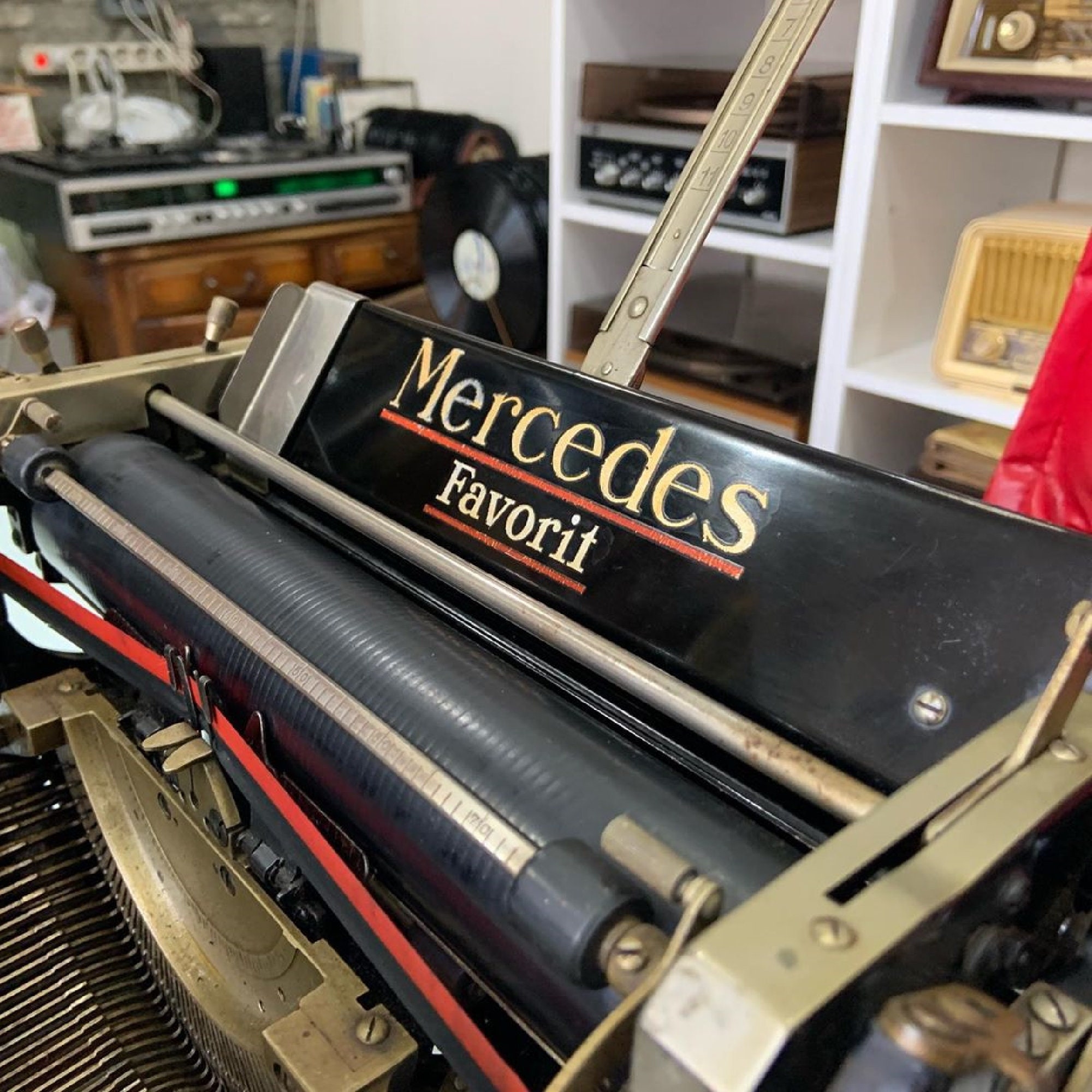 Restored Mercedes Typewriter: German-made Vintage Office Decor,working ...