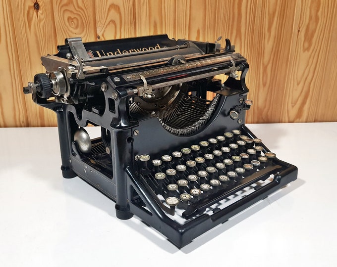 Antique Underwood No.3 Standard Typewriter With Glass Keys - Etsy