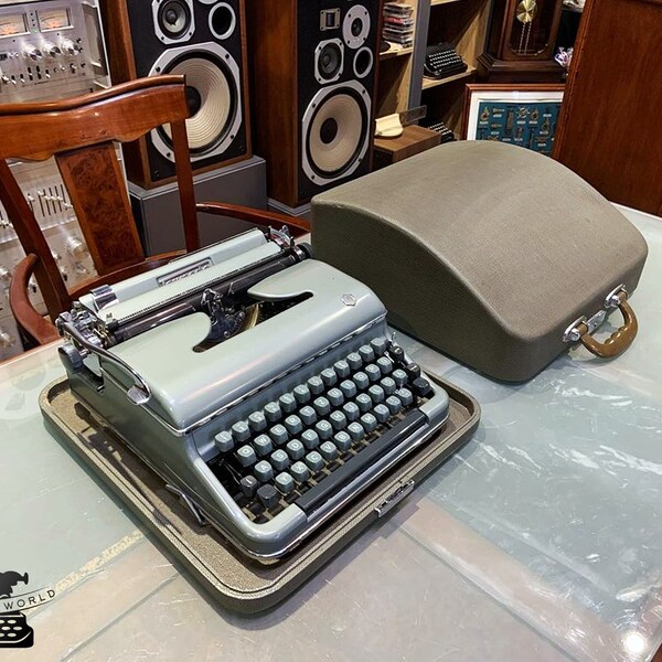 Blue Typewriter - Etsy