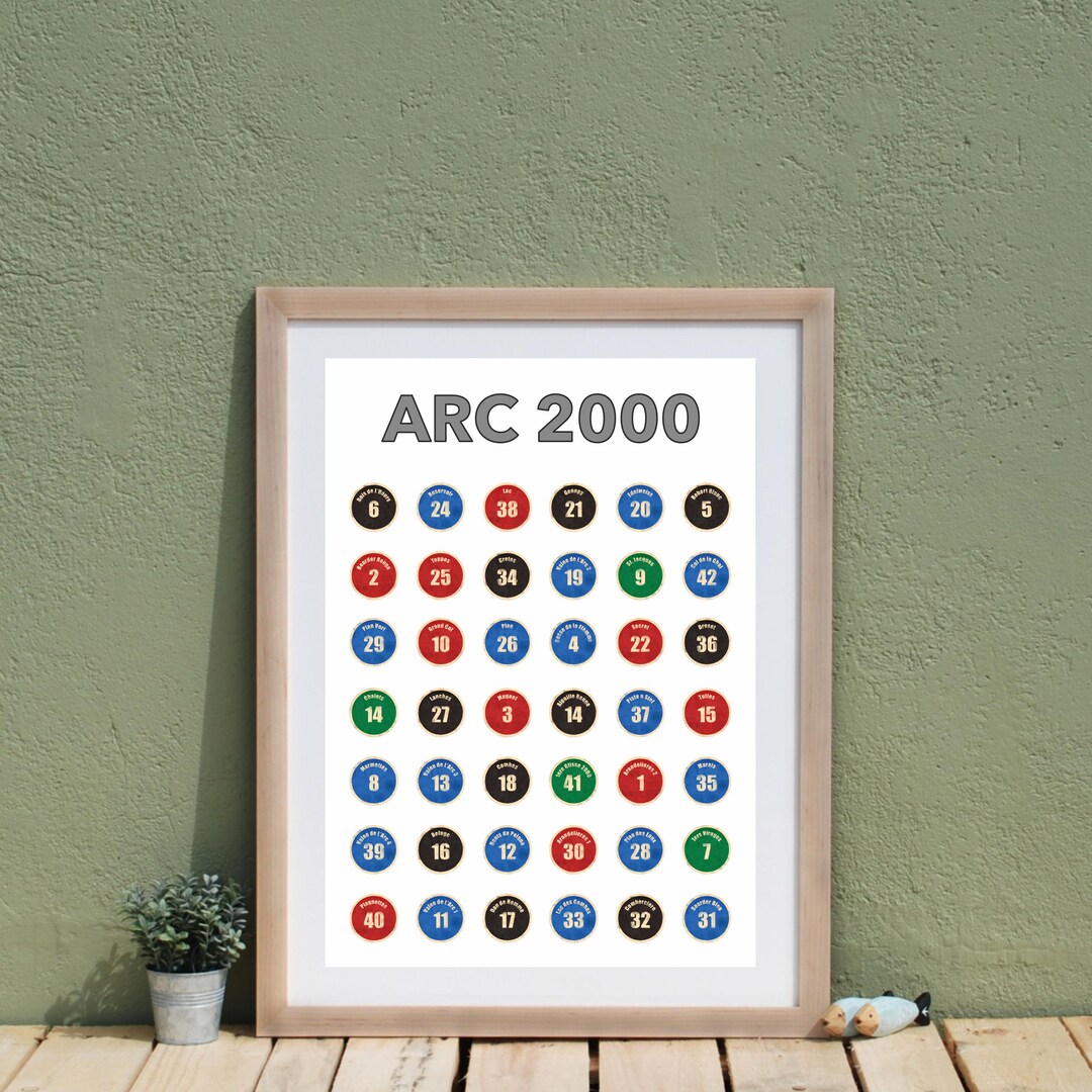 Arc 200 Les Arc 2000 Piste Marker Print, Paradiski Area French Alps ...