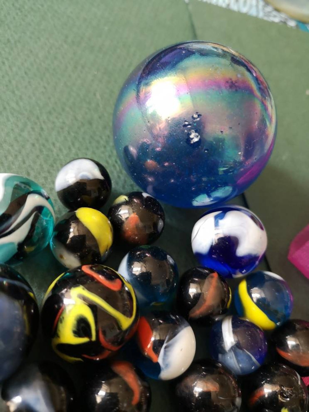 Vintage Collection of 26 Various Size Marbles Collectible - Etsy