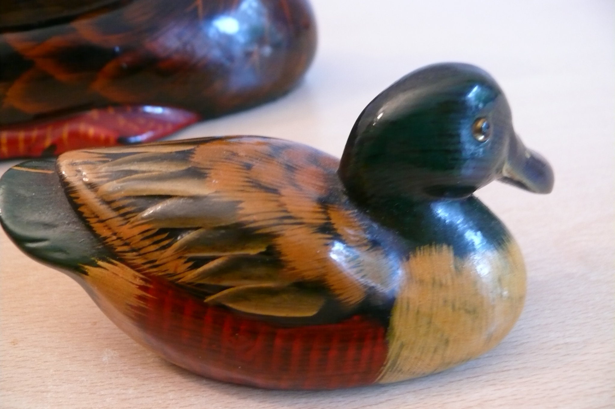 1960s CERAMIC DUCK SET Large Duck Is Lidded | Etsy