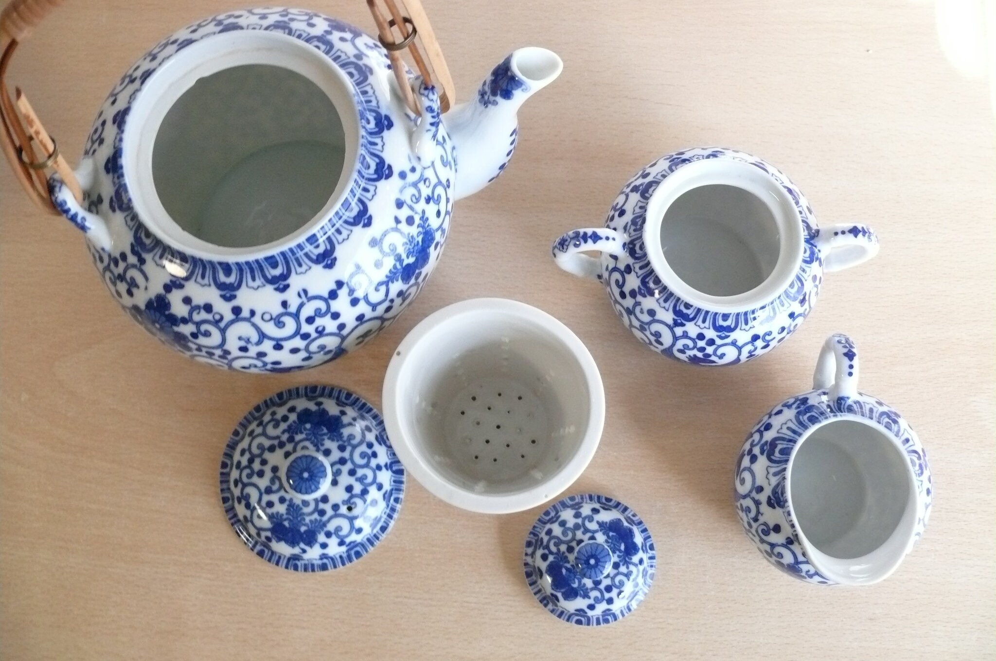27 Piece NIPPON BLUE PHOENIX Full Tea Set 1950s 21 Piece Full Set Very ...