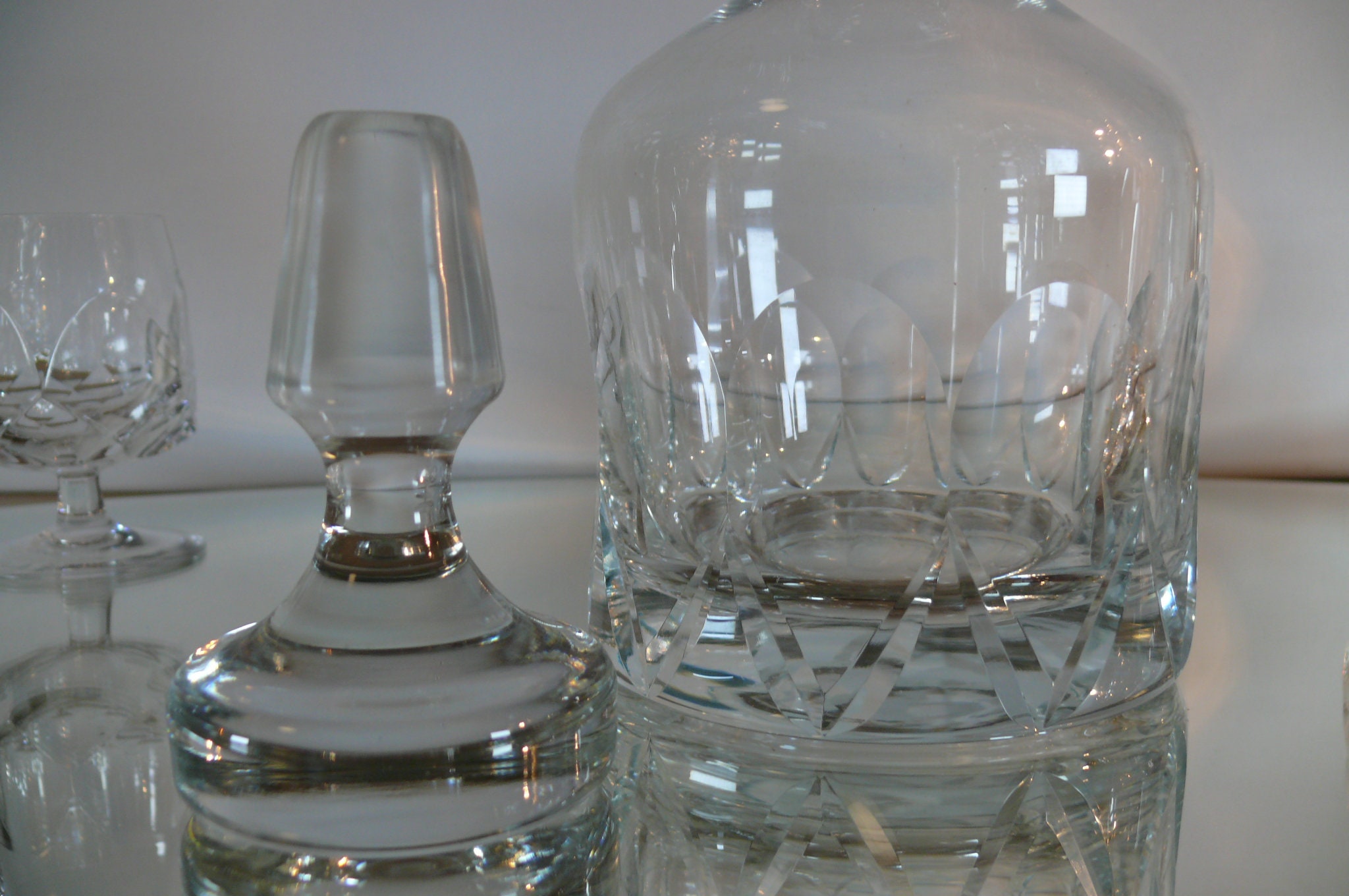 6 CRYSTAL SNIFTERS Set. Liqueur Cognac , Brandy, Whiskey Snifters 6 ...