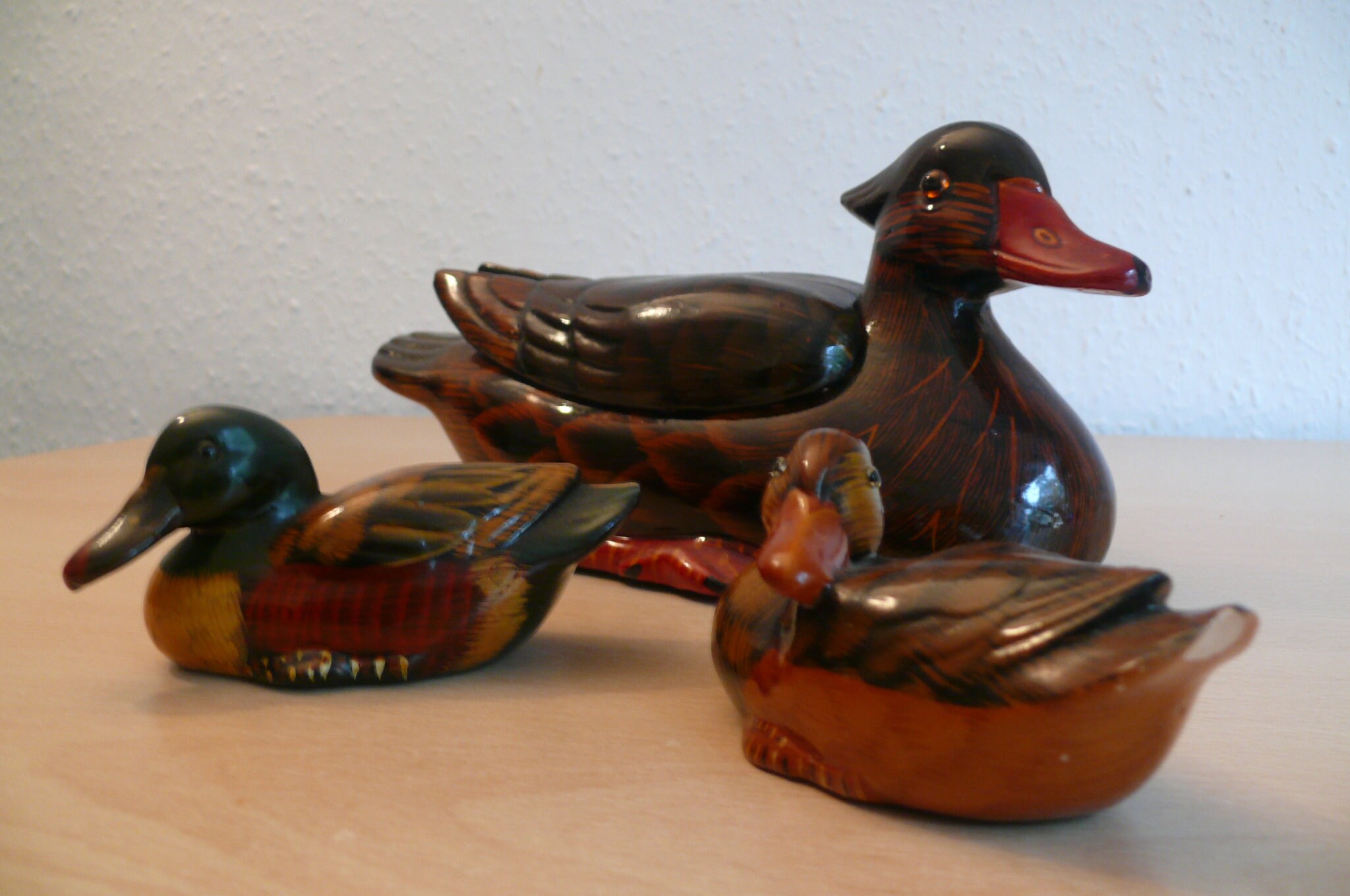 1960s CERAMIC DUCK SET Large Duck Is Lidded | Etsy