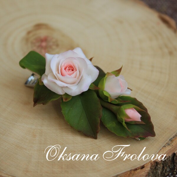 Porcelain Flower Pin - Etsy