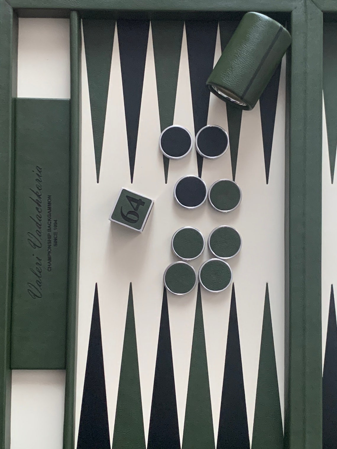 Hand Made Backgammon Board Size 45,7 X 29.5 Cm folded. - Etsy