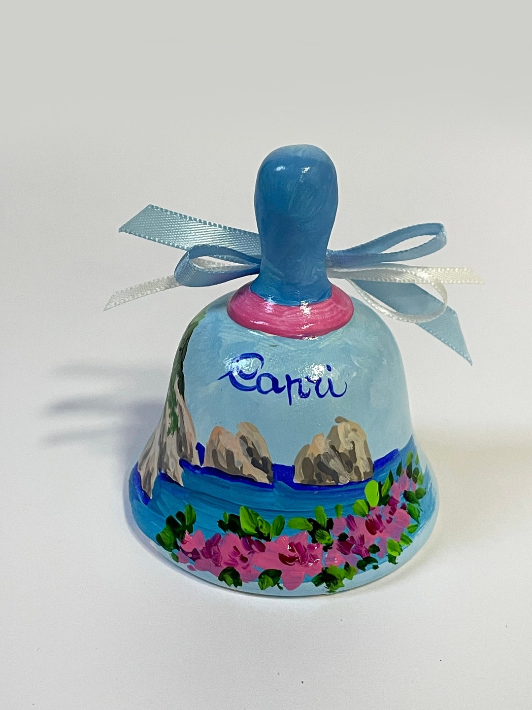 Capri Bell With Stacks and Bougainvillea. Art Object With Your Favorite ...