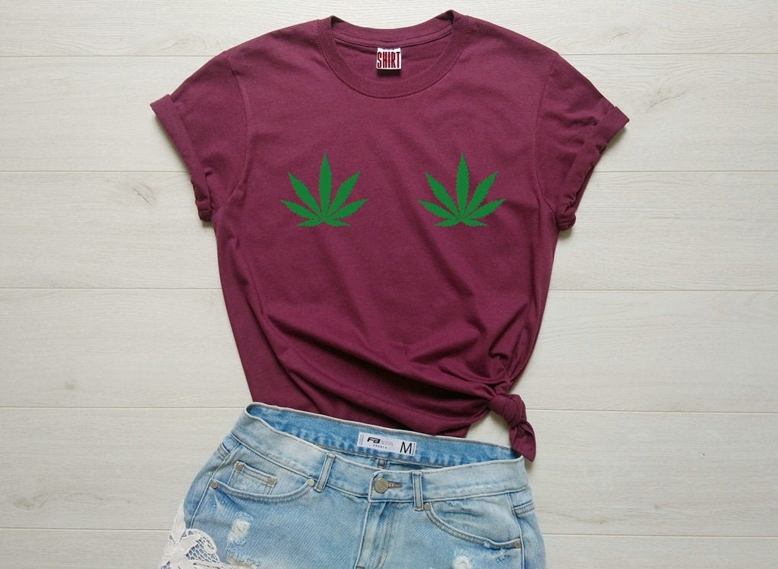 Marijuana Shirt Cannabis Leaves Shirt Weed Titties T-shirt - Etsy