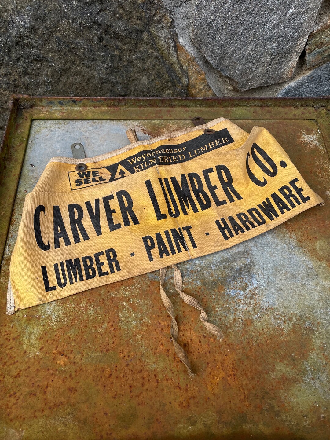 Vintage 1950s Hardware Store Tool Apron, Carver Lumber, Weyerhaeuser - Etsy