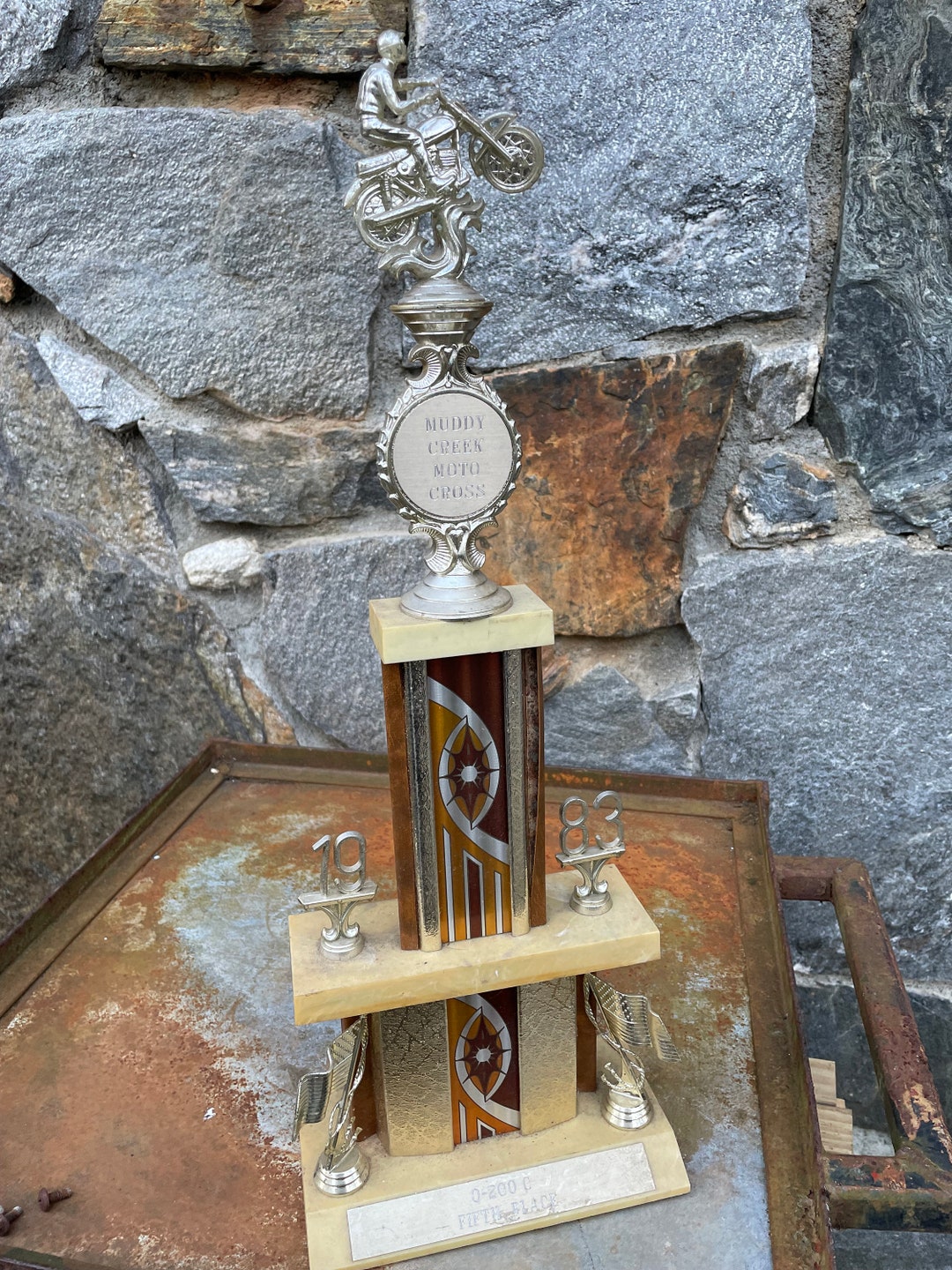 1989 Motocross Vintage Racing Trophy, Motorcycle - Etsy