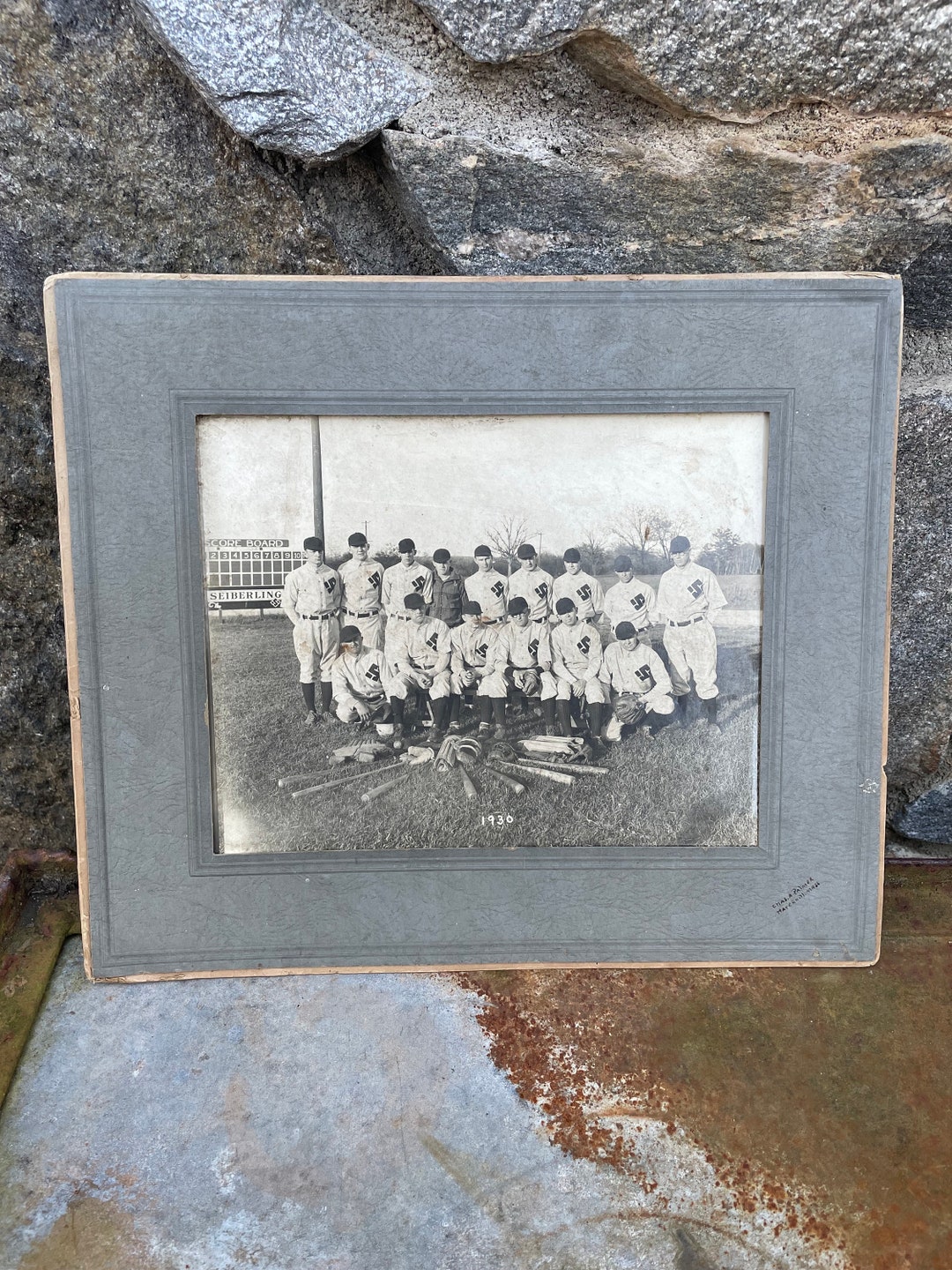 Original 1930 Baseball Team Photo, Seiberling, Haverhill, Massachusetts ...