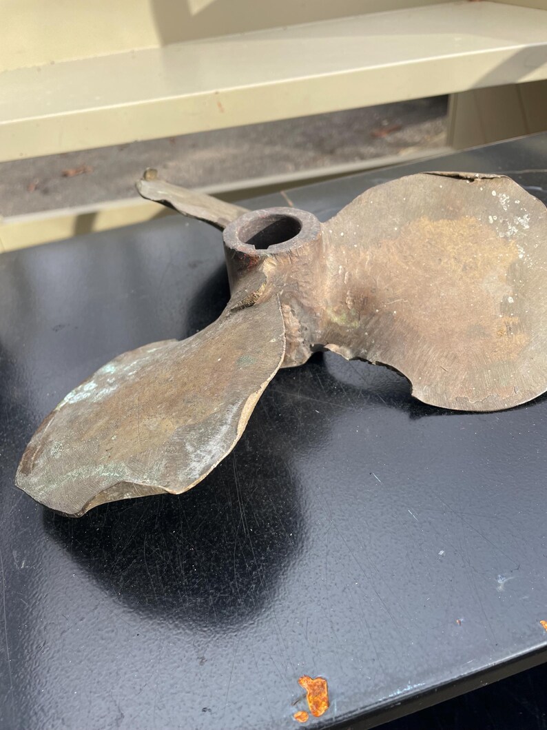 Antique 1950s Solid Brass Boat Propeller - Etsy