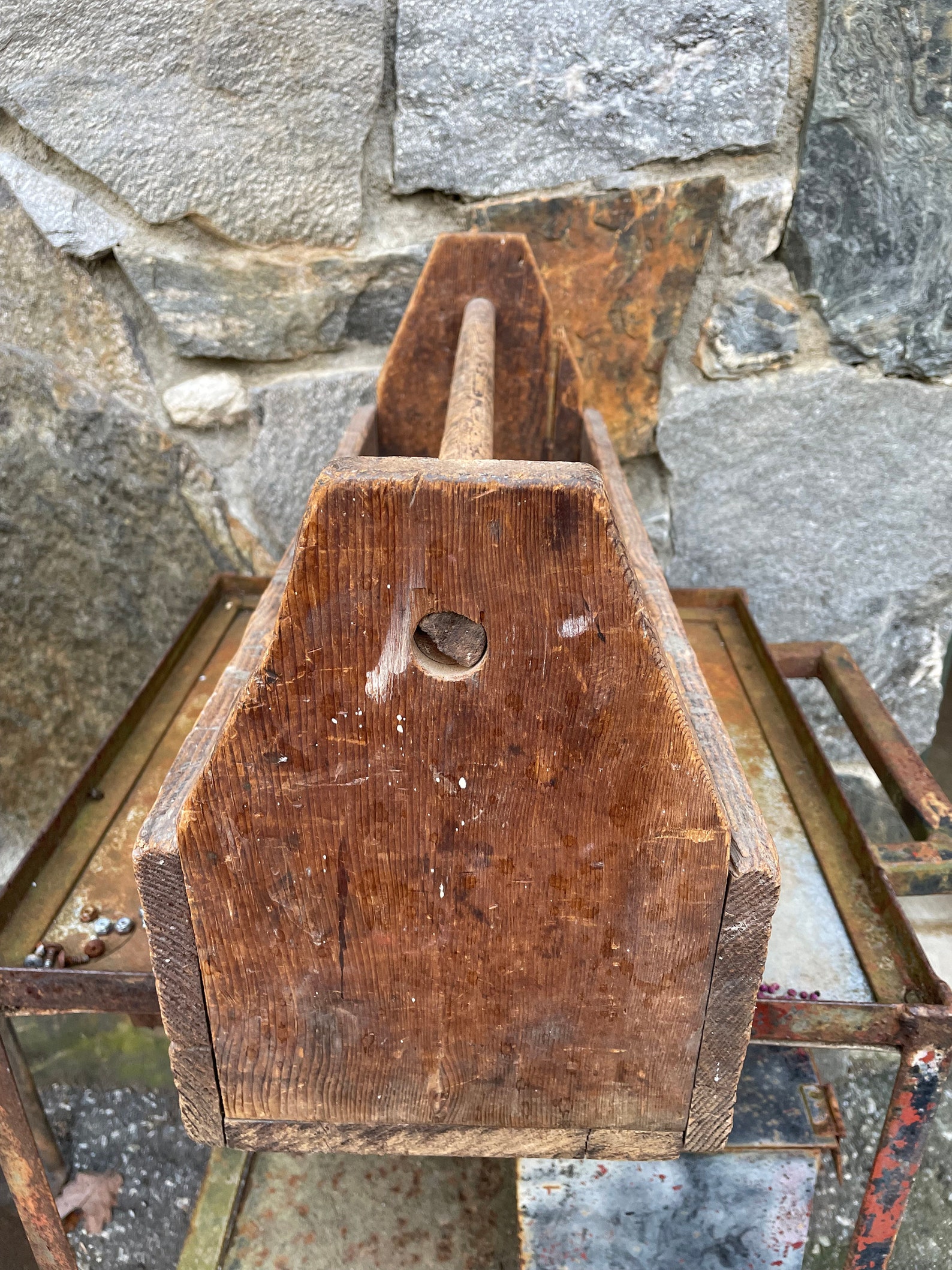Antique Tool Box, Classic Carpenters Tool Caddy, Folk Wooden, Movie ...
