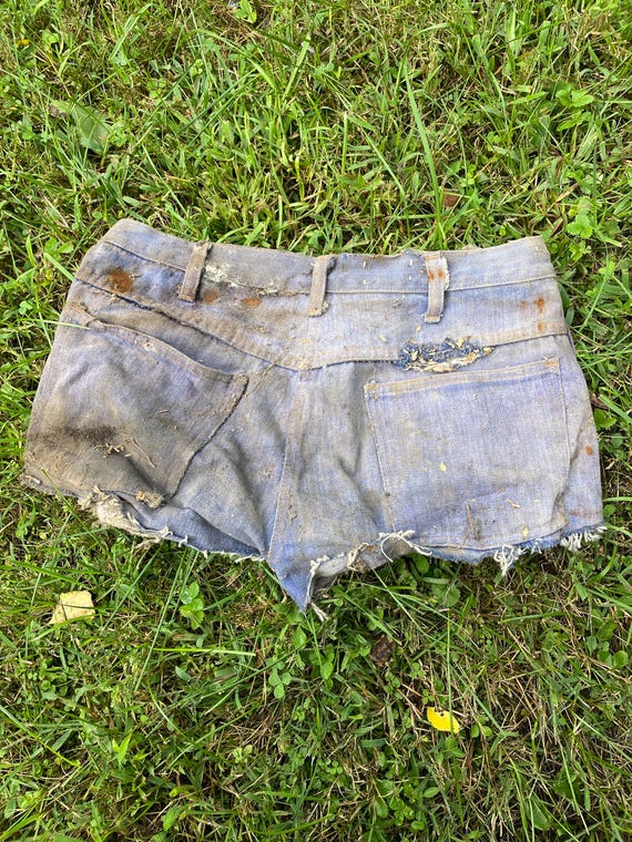 genuine Barn find 1980s denim Daisy Duke cutoffs Jean… - Gem