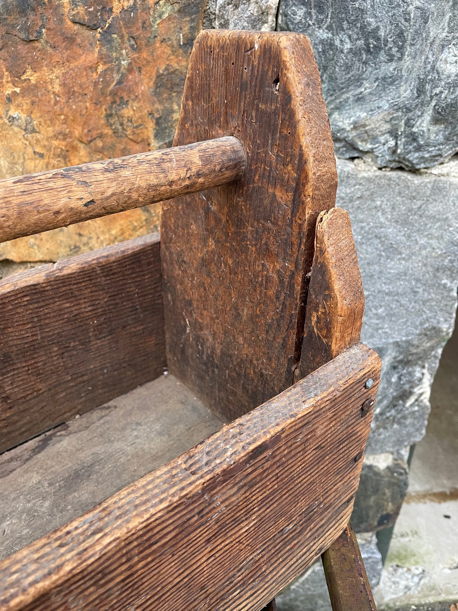 Antique Tool Box, Classic Carpenters Tool Caddy, Folk Wooden, Movie ...