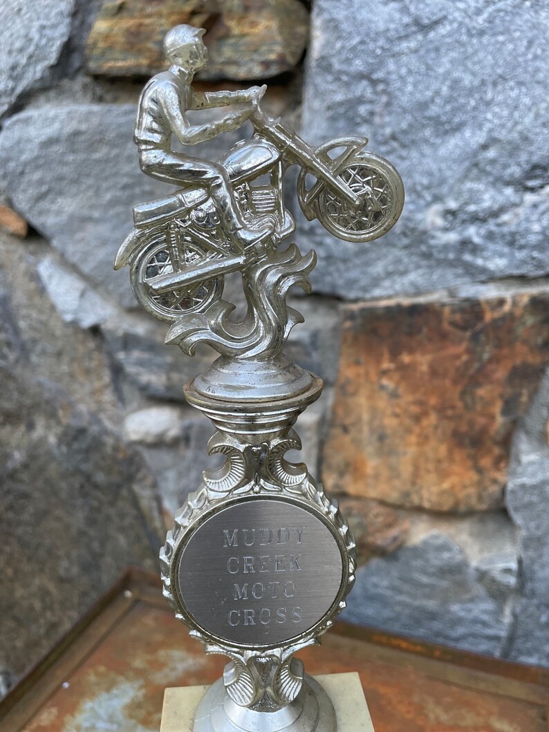 1989 Motocross Vintage Racing Trophy, Motorcycle - Etsy