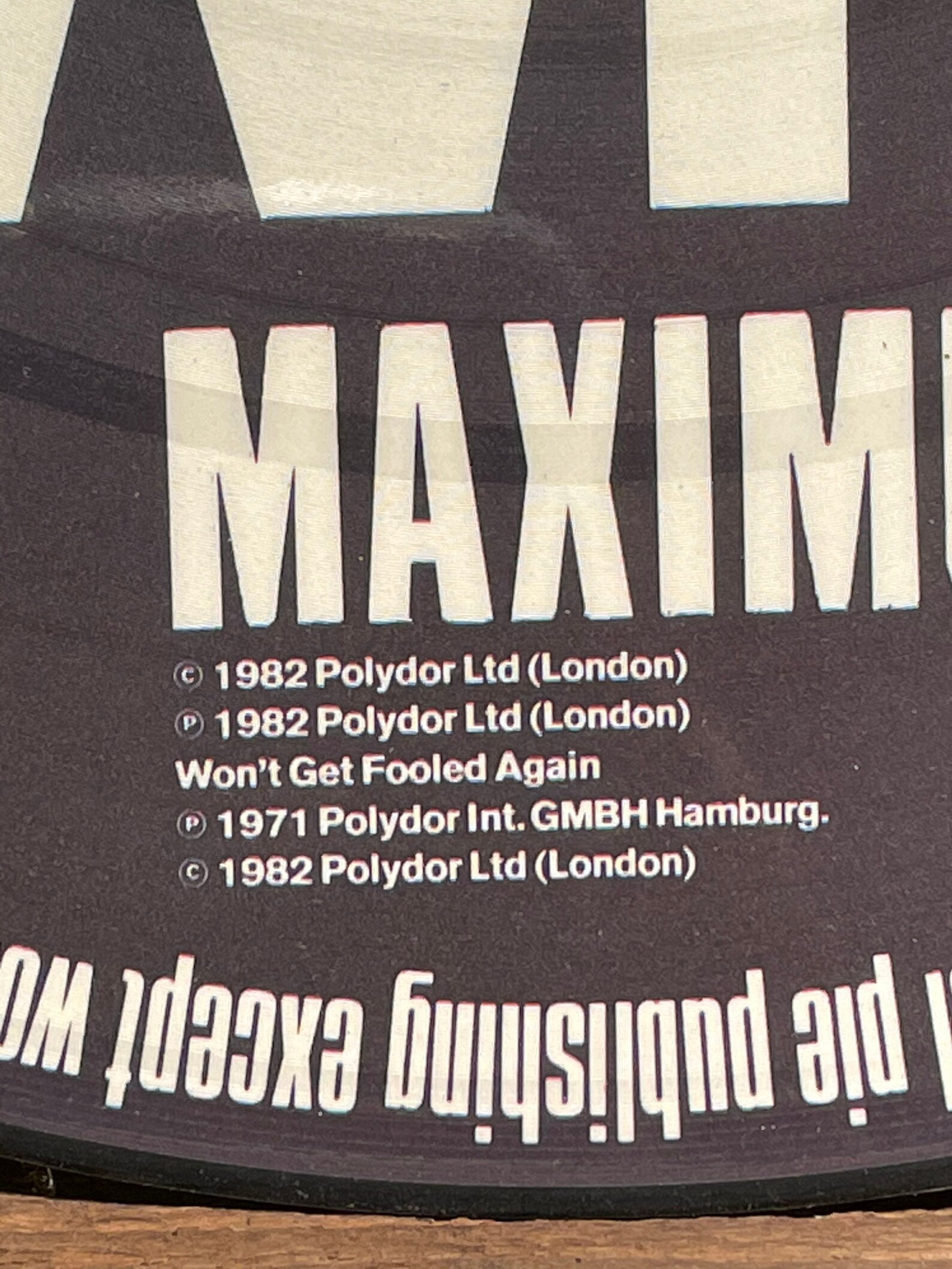 The Who Rare Promo Picture Disc Maximum R&B, 1982 LP Record Album - Etsy