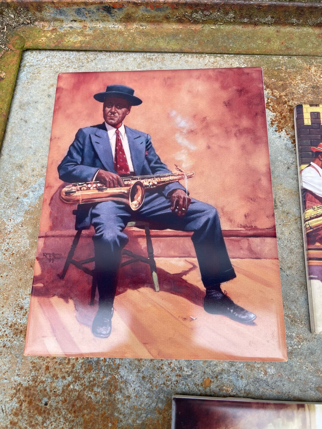 Lester Young, Jazz Legend, Art Tile by Keith Rocco 8x10 - Etsy