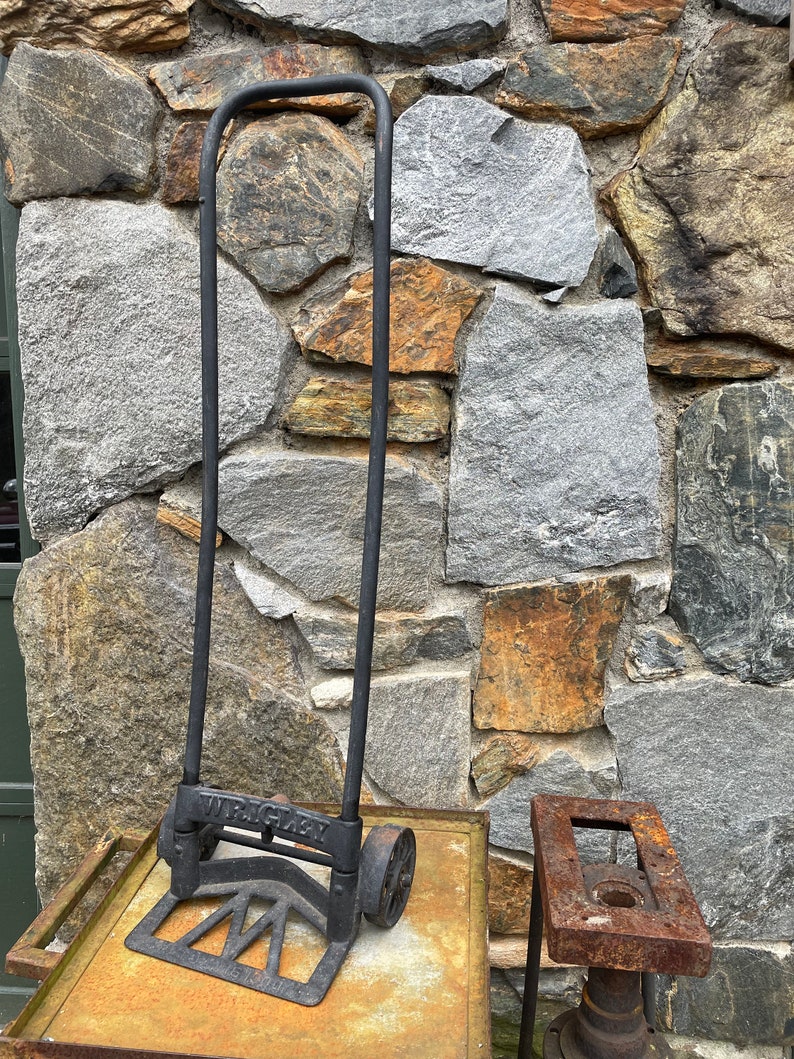 Original Wrigley Field Beer Keg Dolly, Cast Iron Hand Cart, Pat. 1900 ...