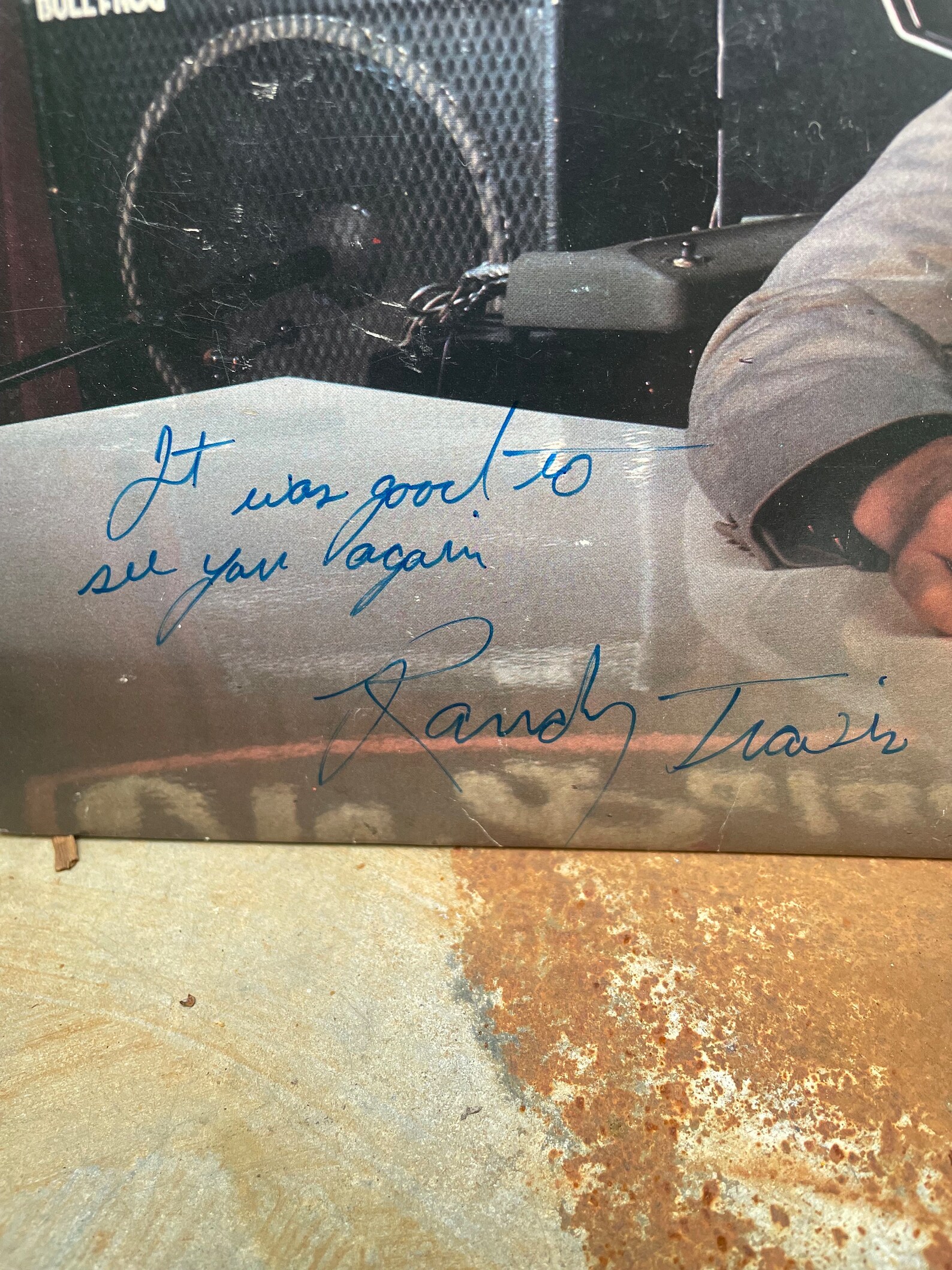 Randy Travis Signed Autograph on His Very Rare First Vinyl Record ...