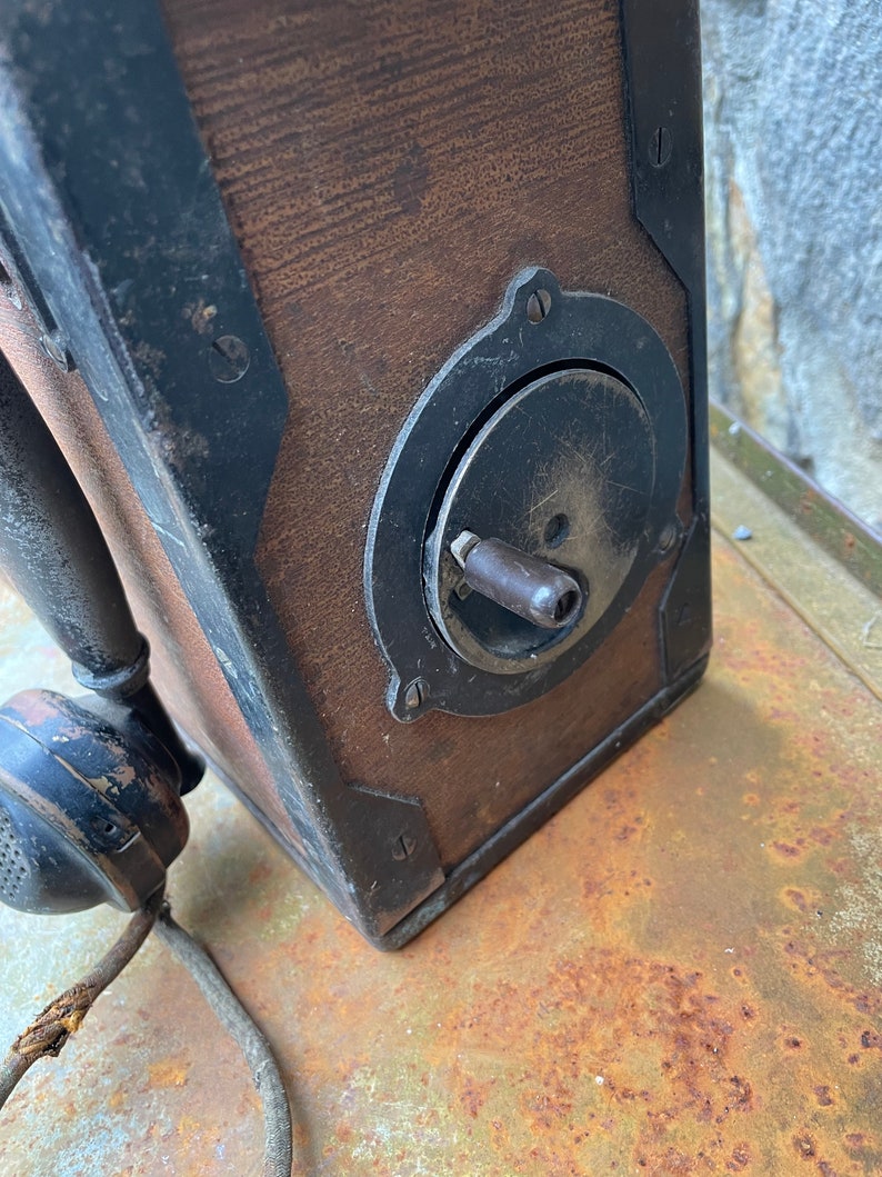 Vintage Original WWI Battle Field Telephone, Type EE 3B, American US ...