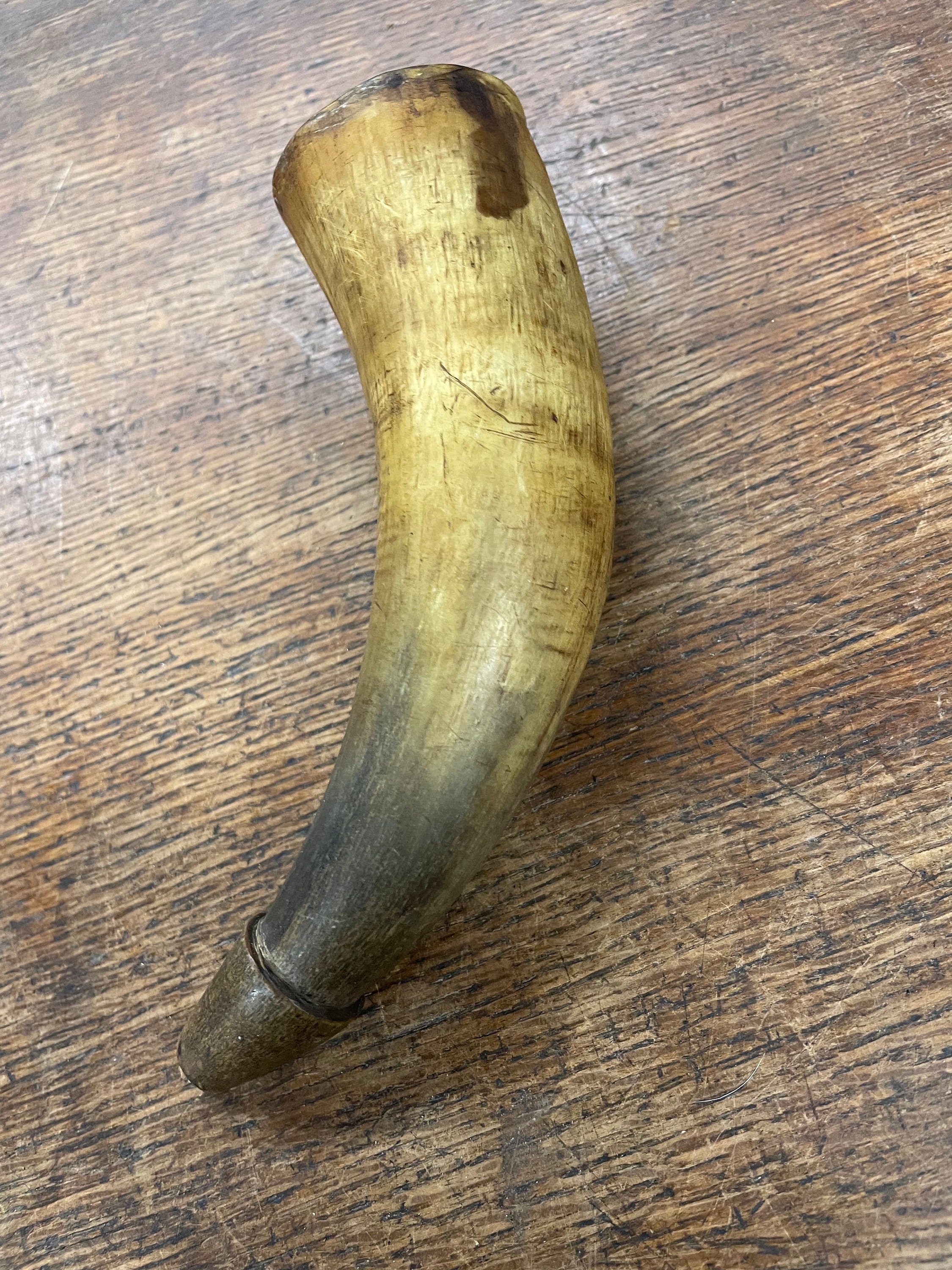 Antique Musket Black Powder Horn, Small Original Carved - Etsy