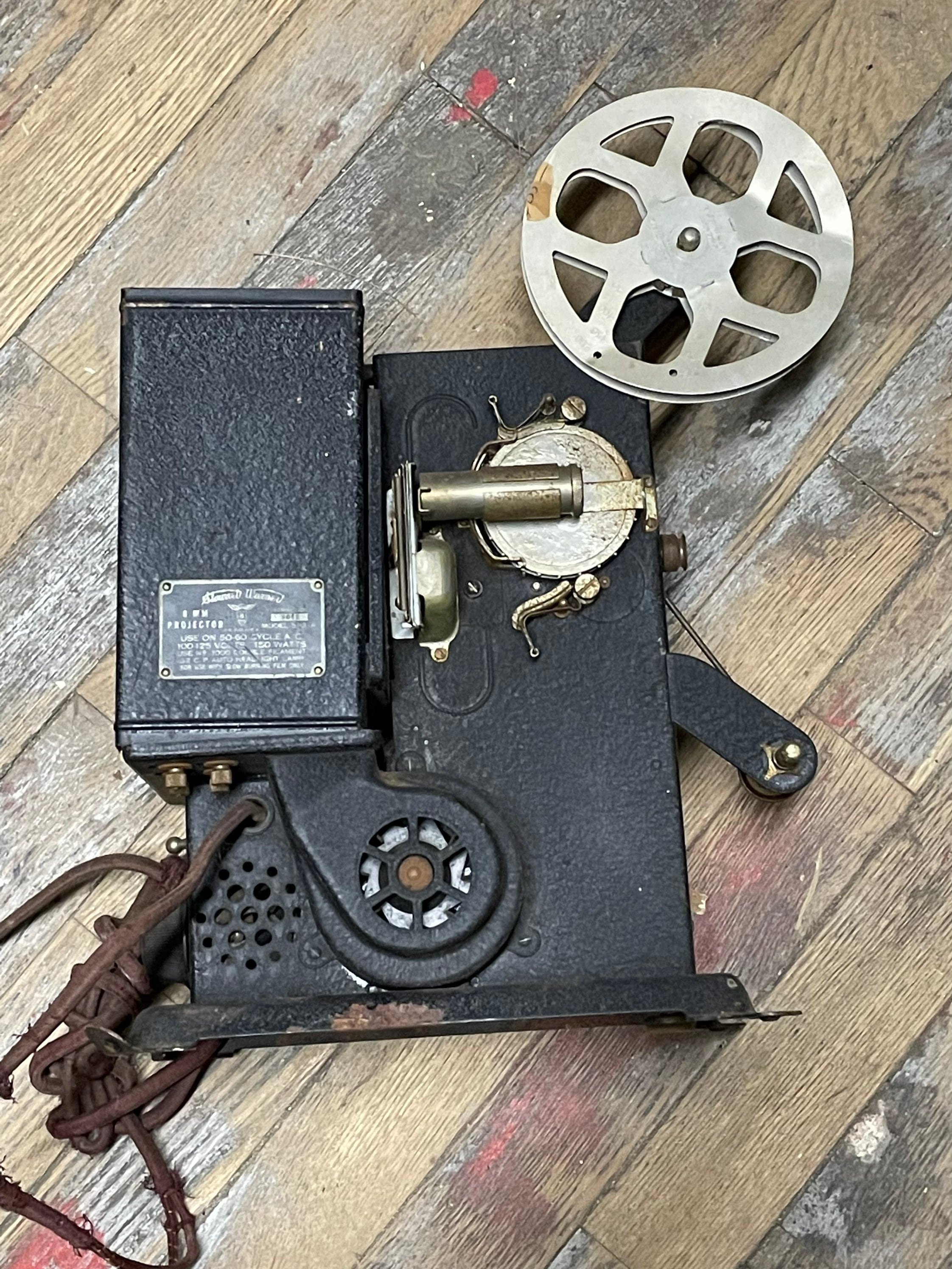 1920 Vintage Movie Film Projector Stewart Warner Model 533-A 8MM AS IS ...