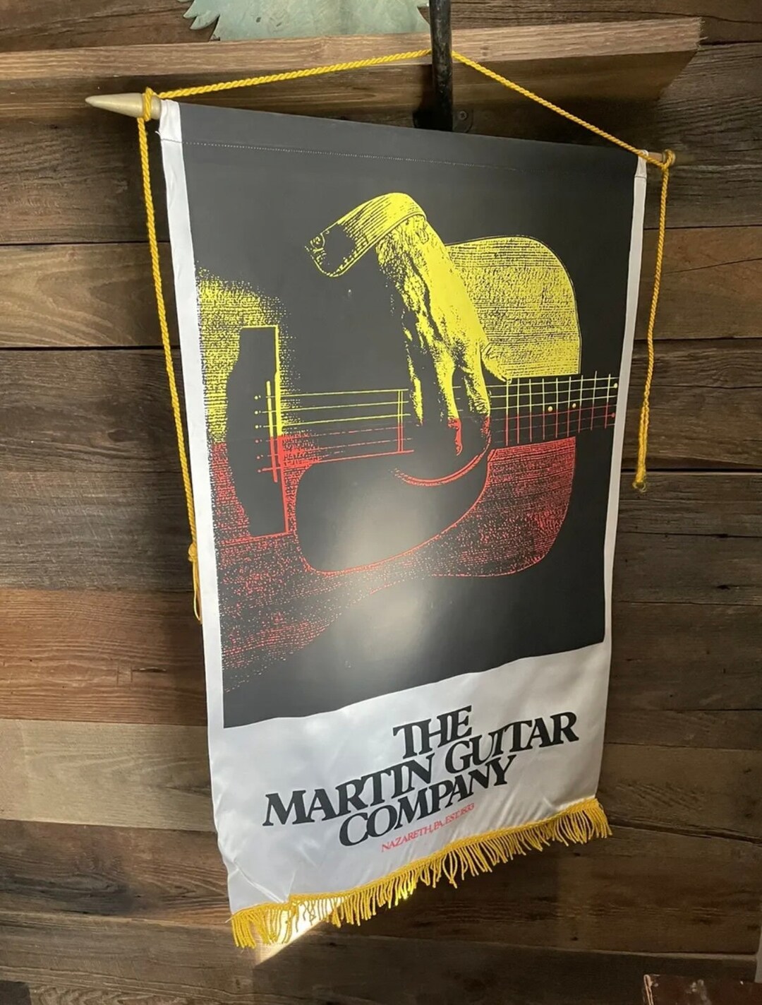 CF Martin Guitar 1980s Dealer Banner, Large Store Display, Sign, Flag ...