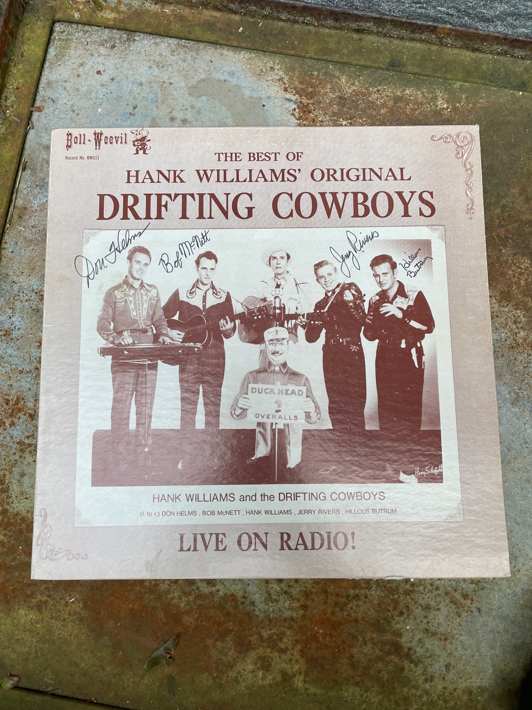 Hank Williams Complete Original Drifting Cowboys Autographed Album ...