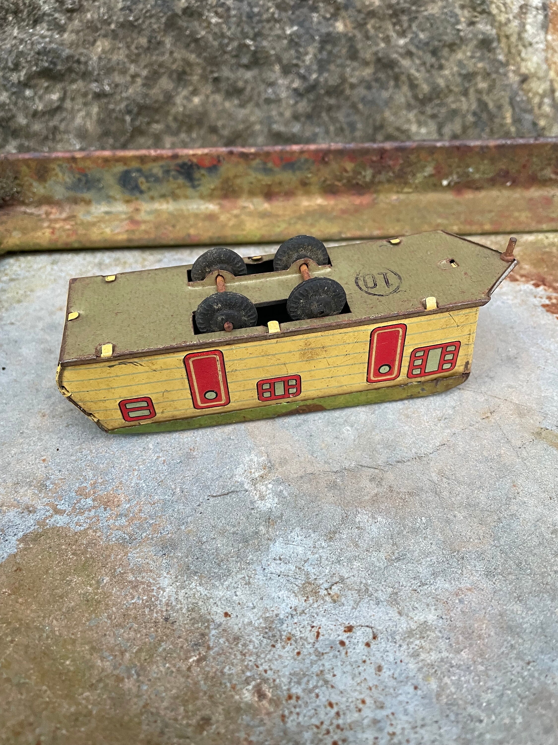 1940s Vintage Tin Litho Metal Toy Camper, Tow Trailer - Etsy