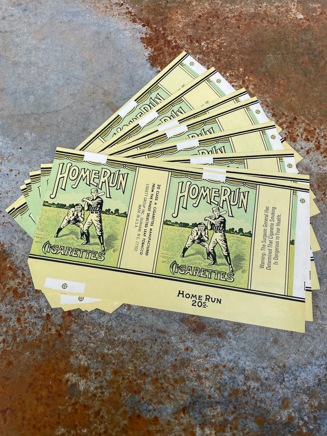 Lot of 10 Original Unused Home Run Cigarettes Soft Pack - Etsy