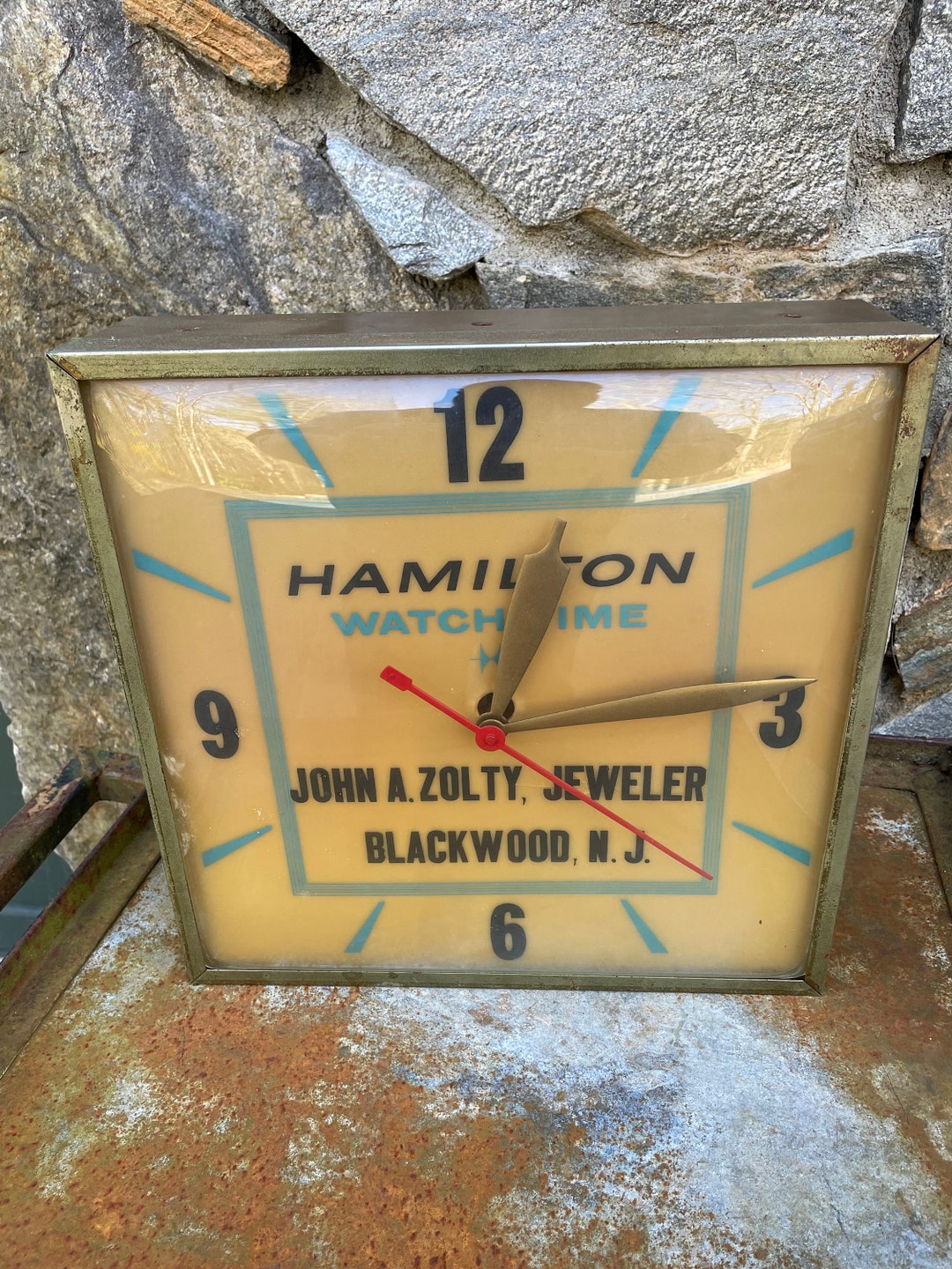 Vintage 1950s Hamilton Watch Jewelers Advertising Lighted - Etsy