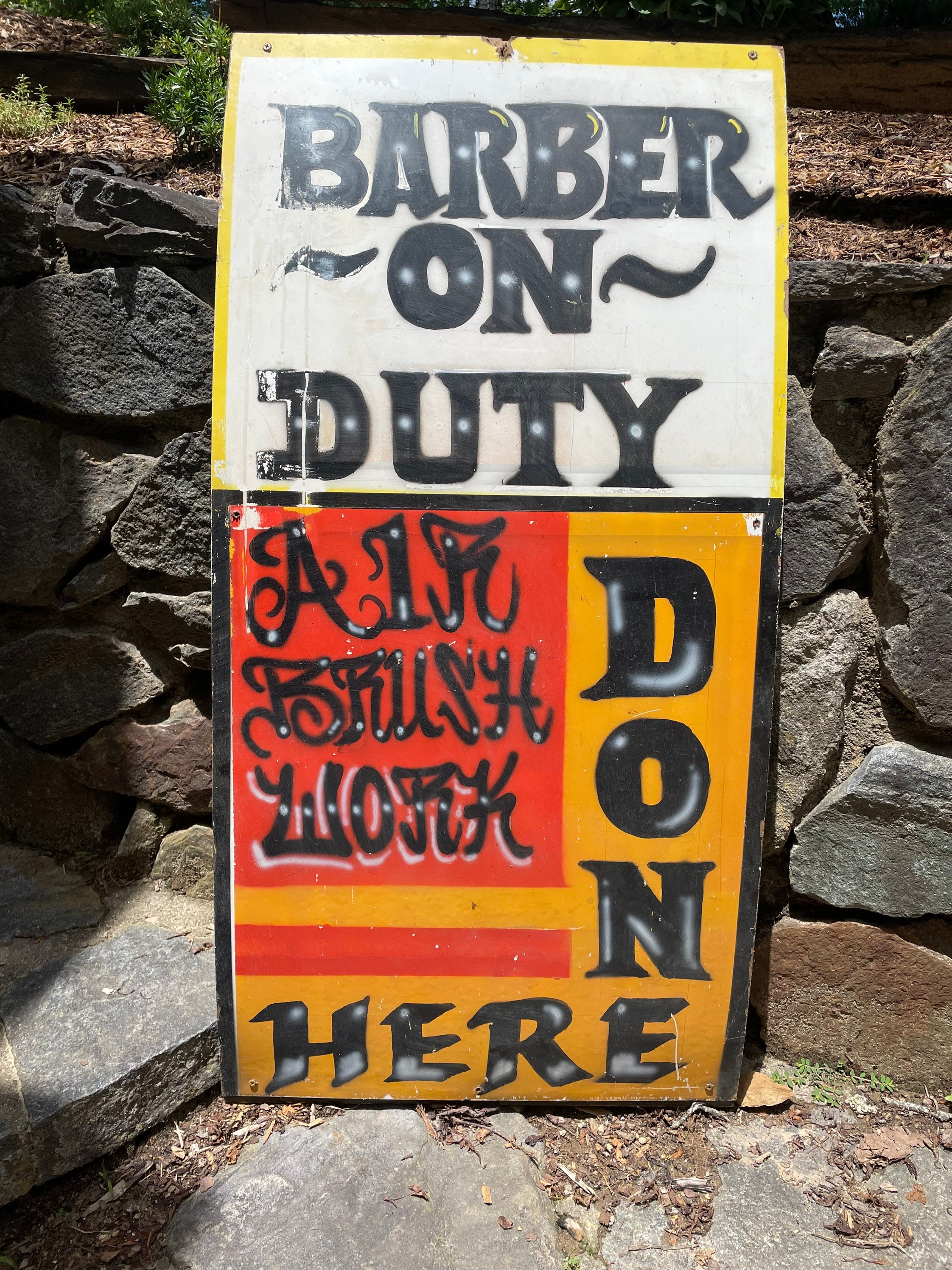 Amazing Black Americana Barber Shop Airbrush Sign - Etsy