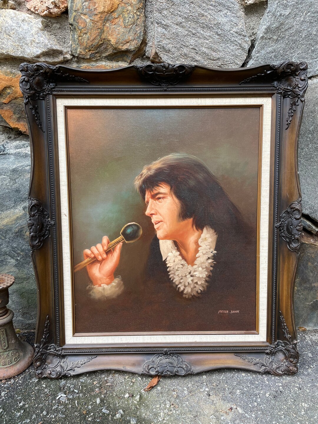 Elvis Presley Painting by Peter Shinn (1951-2016) Giclee Painting 1978 ...