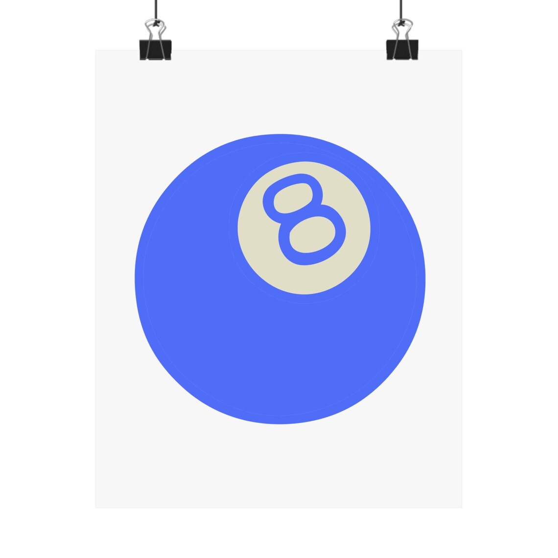 8 Ball Matte Vertical Posters - Blue - Etsy