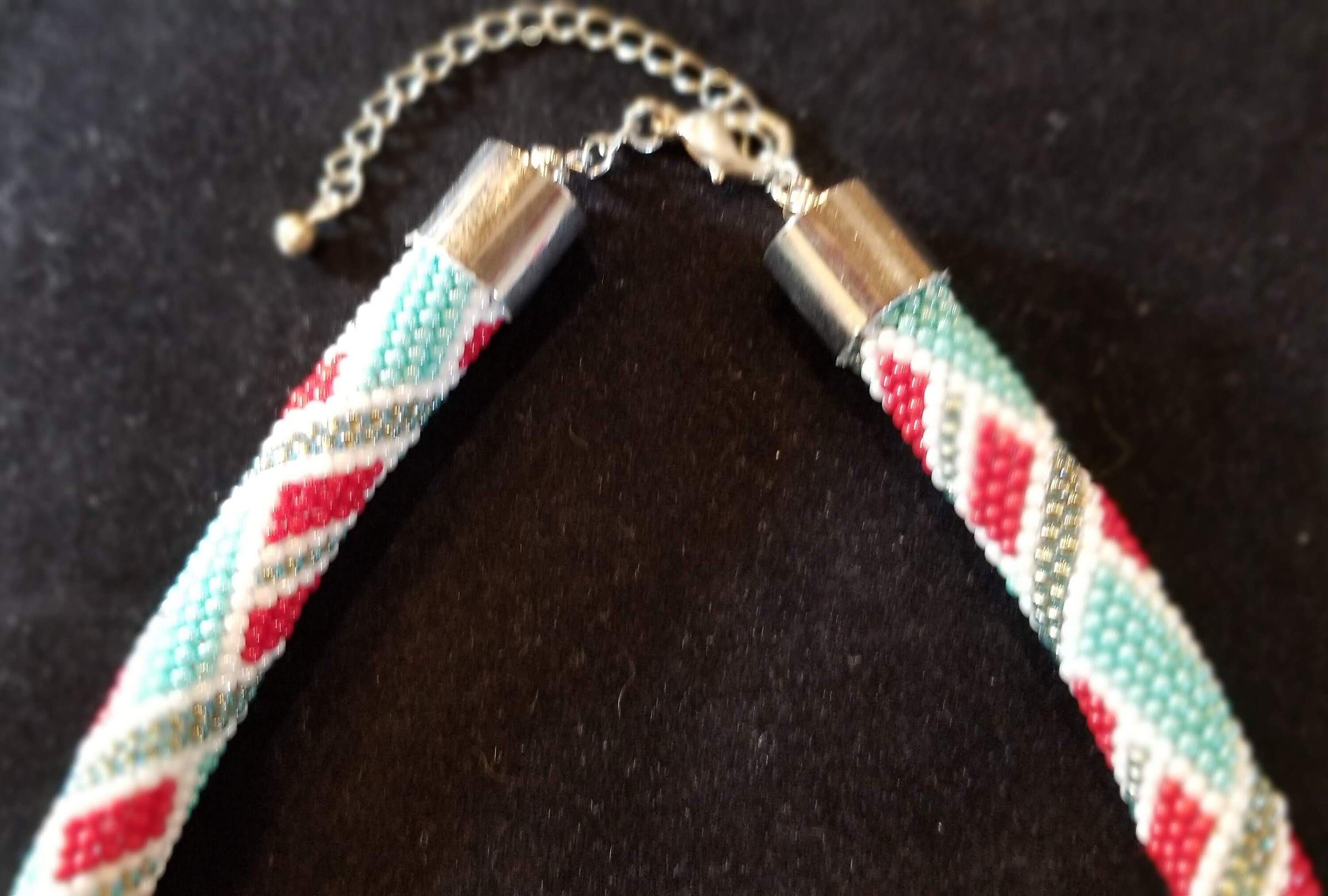 Peyote Beaded Necklace / Beaded Rope Necklace / Peyote | Etsy