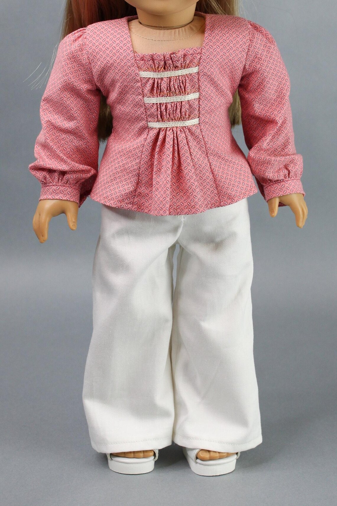 18 Inch Doll PDF Sewing Pattern ~ 1970's Shirred Front Top and Pants ...