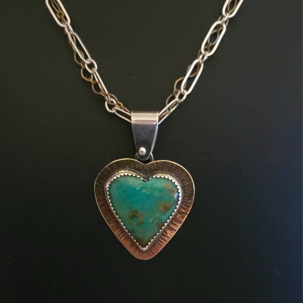 Turquoise Heart - Etsy