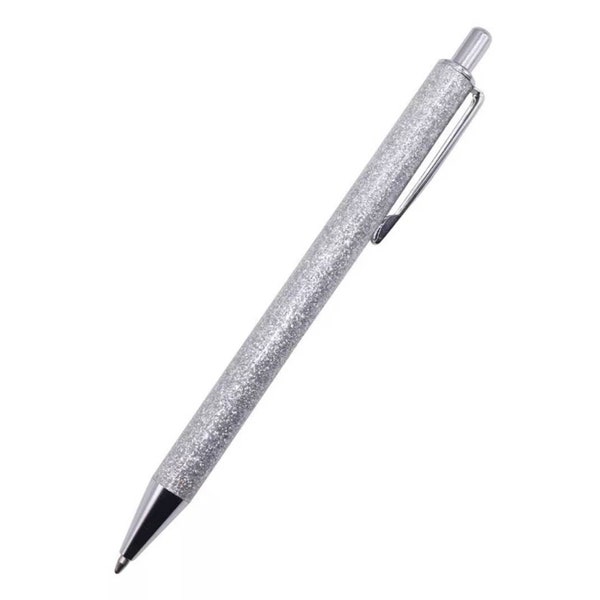 Silver Glitter Pen - Etsy
