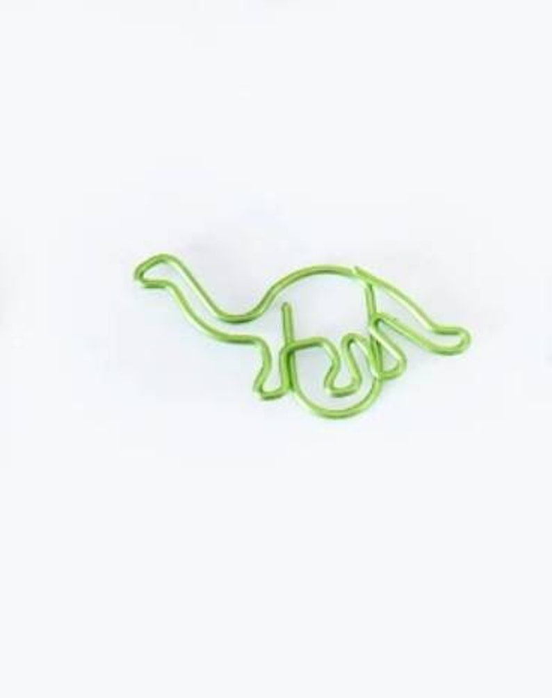 Dinosaur Paper Clip 5 Clips Planner Accessory Animal Paper - Etsy UK