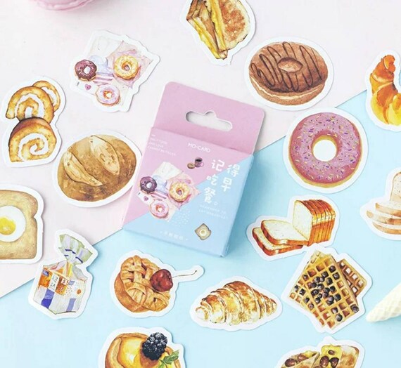 Food stickers Journal sticker planner stickers cake | Etsy